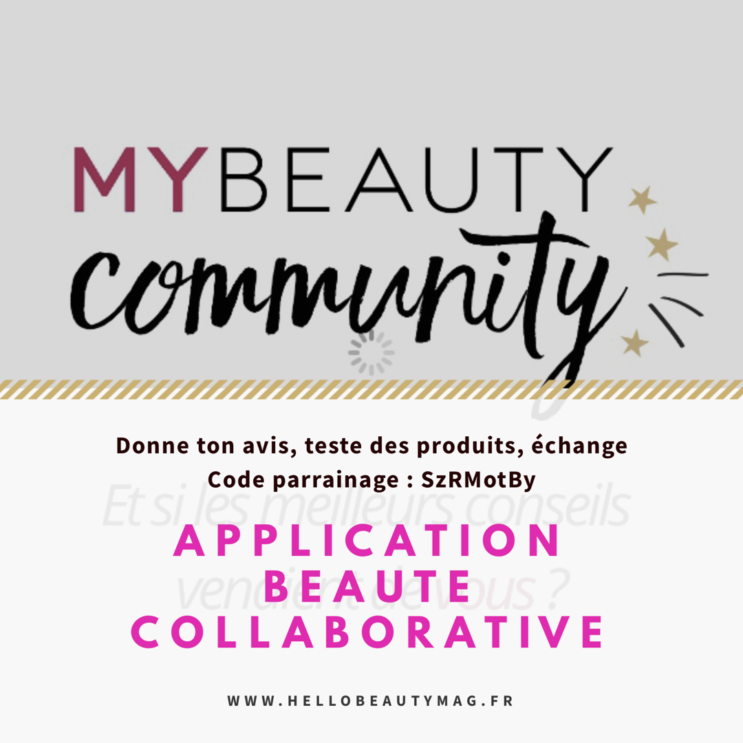 L'application beauté My Beauty Community - HelloBeautyMag